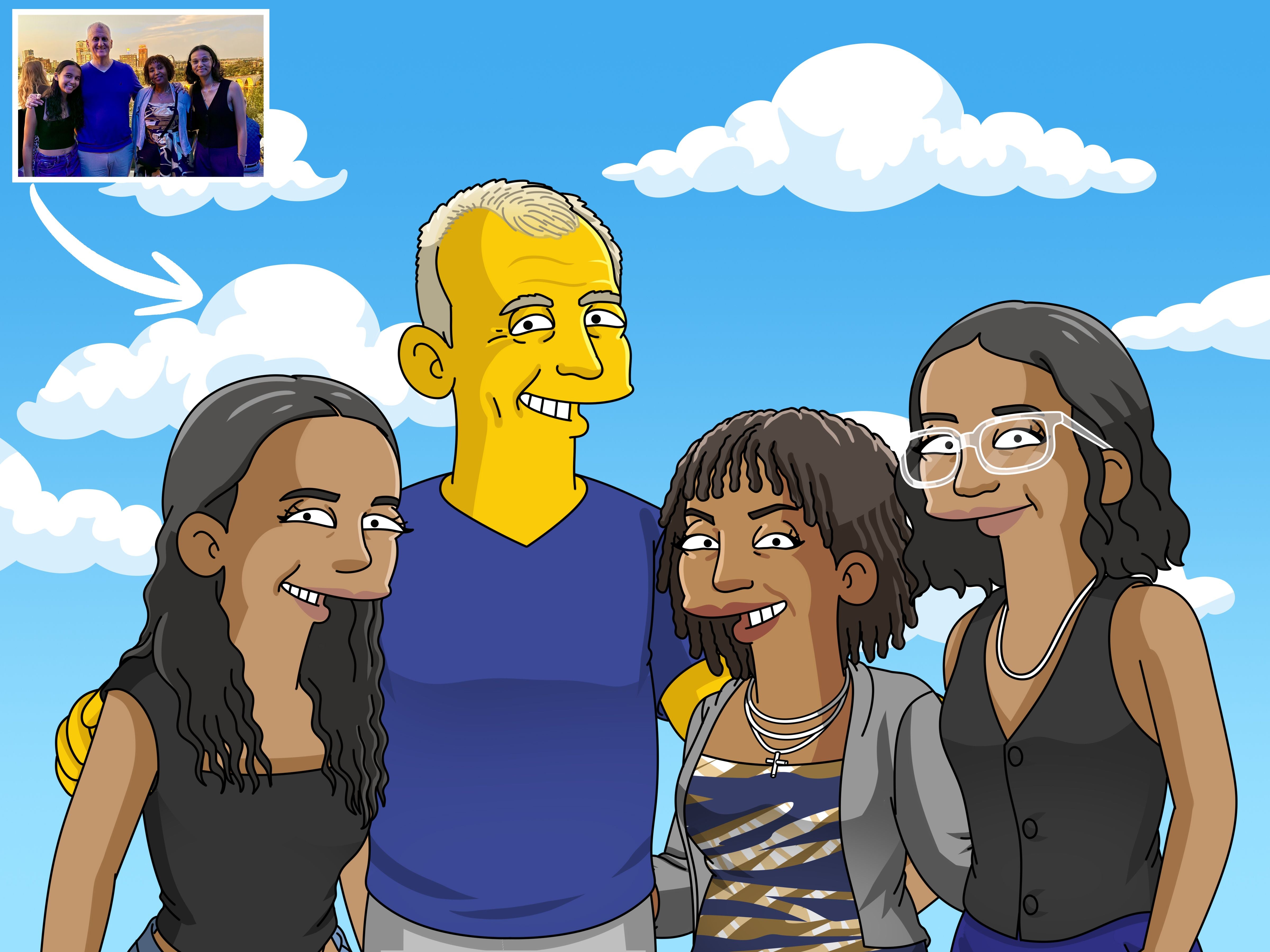 Simpsons Family Portrait (4 People) | TurnedYellow – Turned Yellow