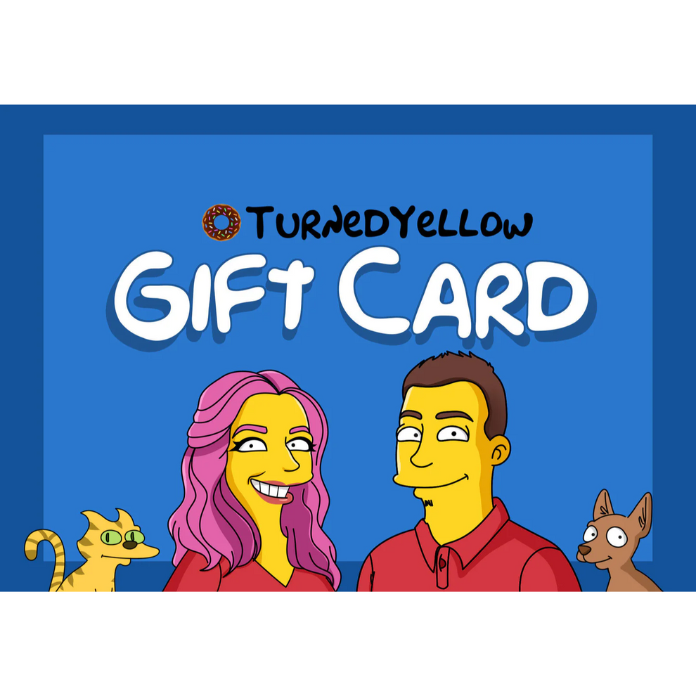 Turned Yellow Gift Card – Custom Simpsons-Style Portraits